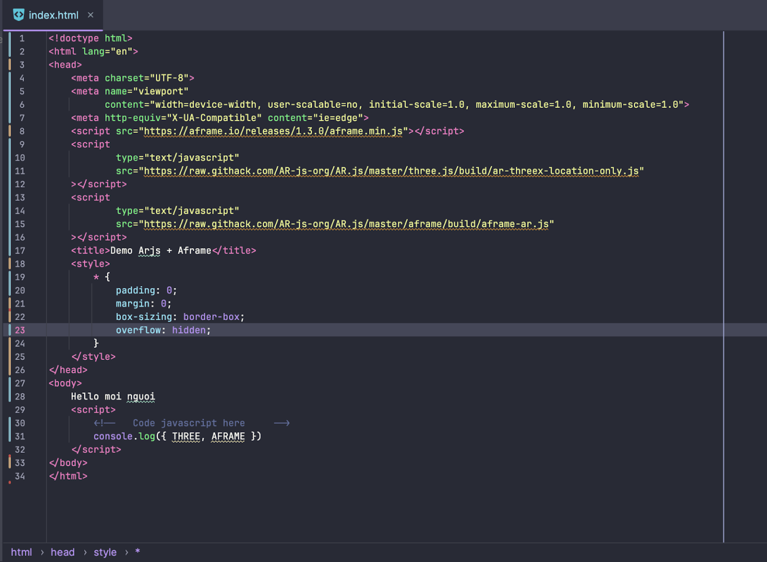Ar.jsとA-Frameを使ったロケーションベースのプログラミングの手順を説明します。 ⋆ ONETECH Blogs